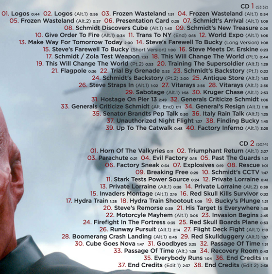 CAPTAIN AMERICA: THE FIRST AVENGER (Complete) (2CD)